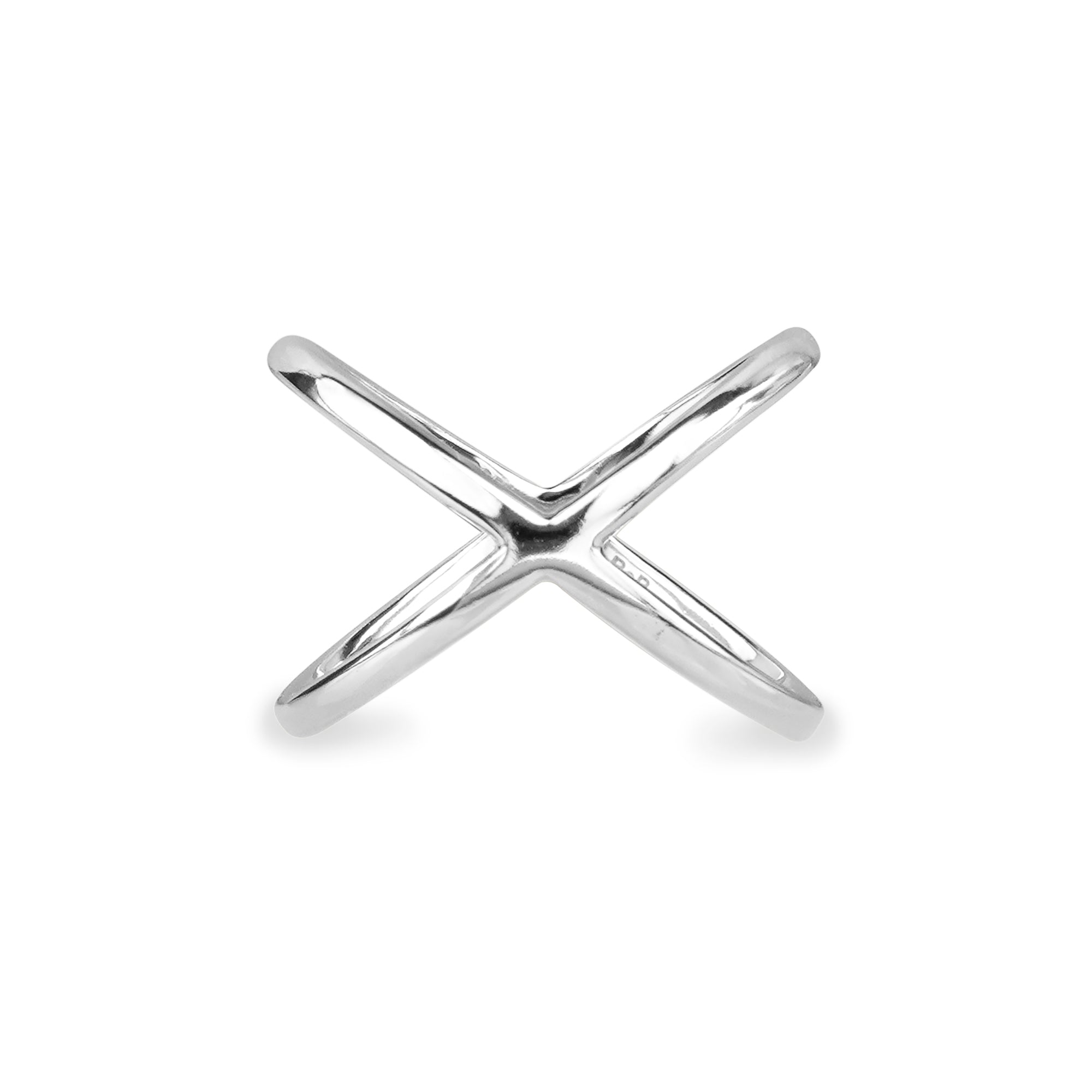 Double Cross Ring - Sterling Silver
